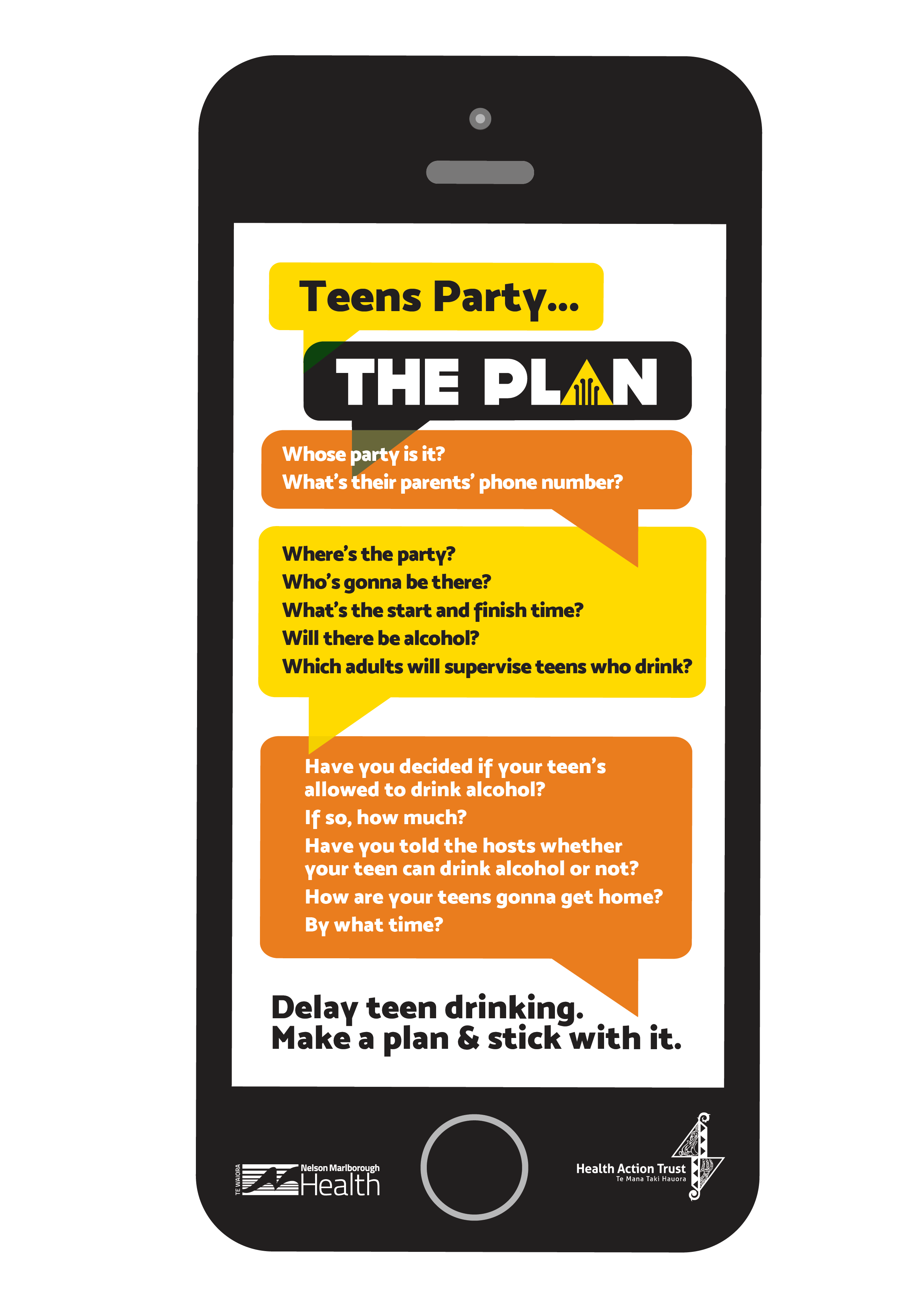The Plan: Delay teen drinking – Alcohol Awareness