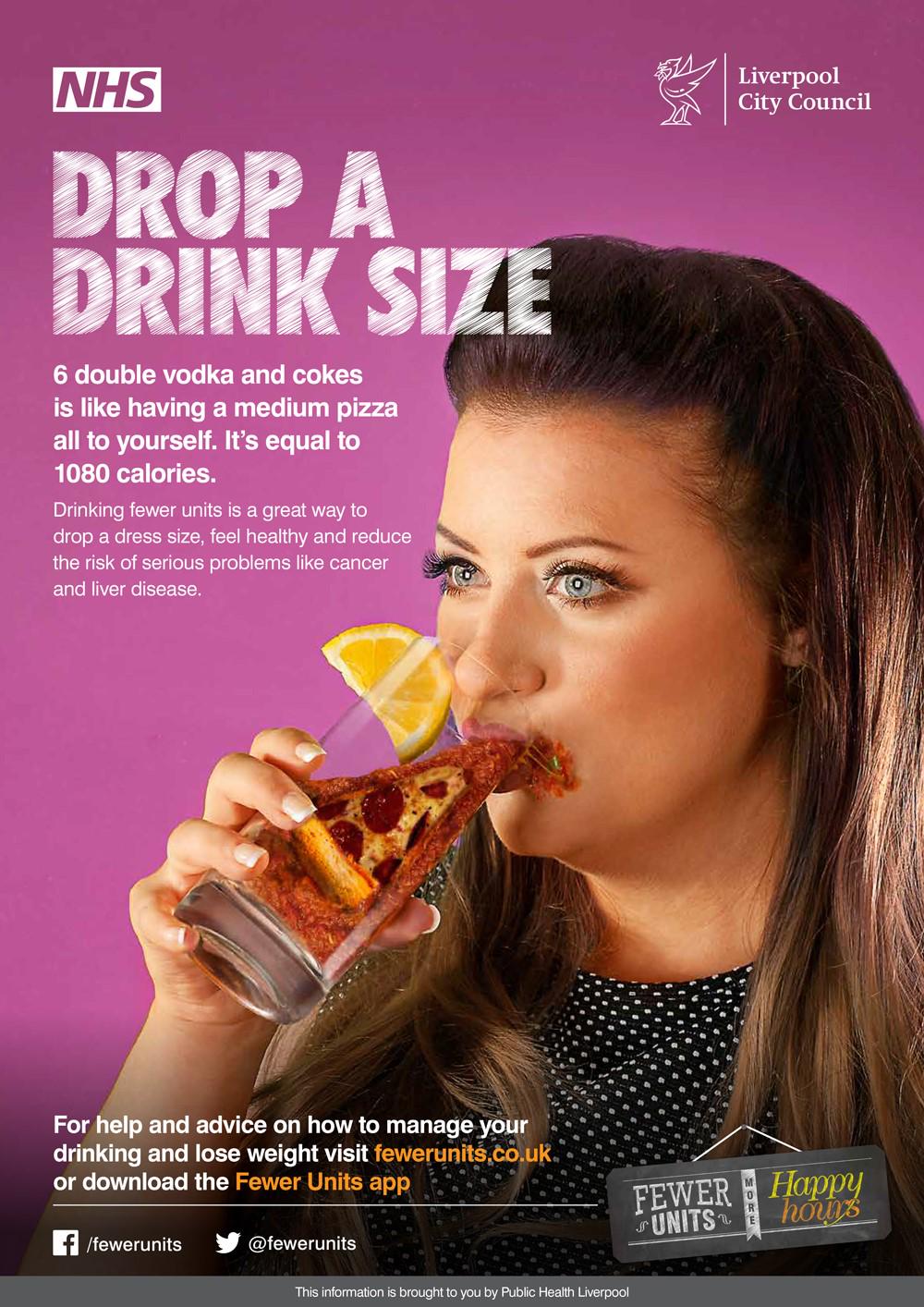 Drop a drink size – Alcohol Awareness