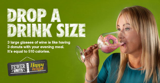 Drop a drink size – Alcohol Awareness