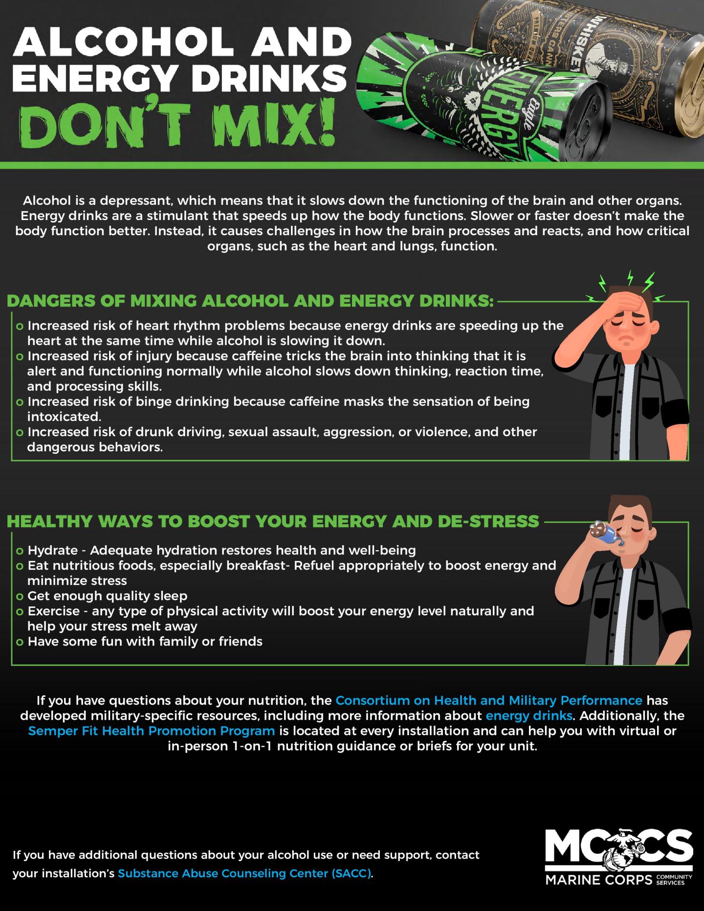 Alcohol and Energy Drinks Don’t Mix – Alcohol Awareness